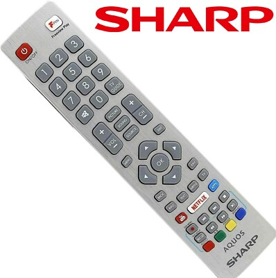 Genuine Sharp Aquos SHWRMC0121 TV Remote Control with Netflix YouTube ...