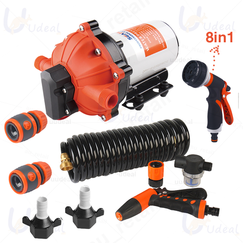SEAFLO 12V 5GPM 70PSI Washdown Deck Pump KIT Rv Boat Marine 4 Year ...