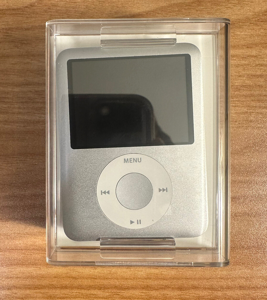 Apple iPod Nano 3rd gen Fat A1236 8GB MA980LL/A Silver 2007 MP3 MP4 ...