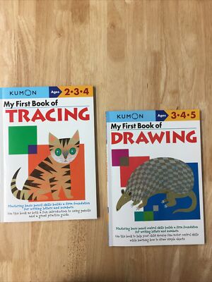 KUMON My First Book Of Tracing & My First Book Of Drawing, Homeschool ...