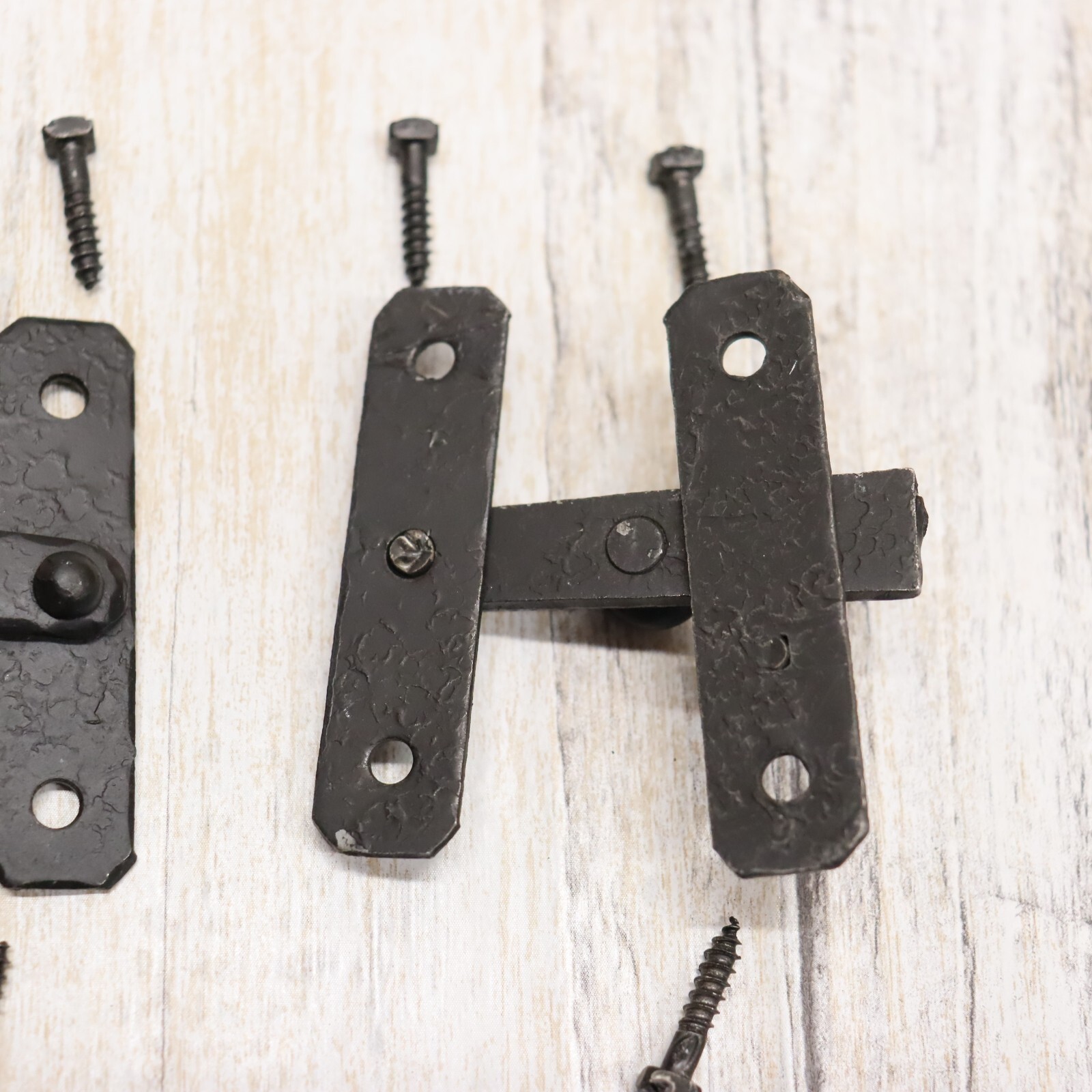12PC- Vintage Mckinney Forged Iron 3/8" Offset Latch Cabinet Hardware ...
