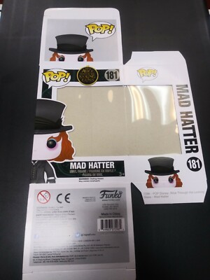 Funko Pop! MAD HATTER #181 REPLACEMENT EMPTY BOX ONLY! Slight Bends | eBay