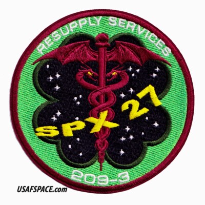 Authentic SPX-27-SPACEX CRS-27 -209-3-NASA ISS RESUPPLY Mission-A-B ...