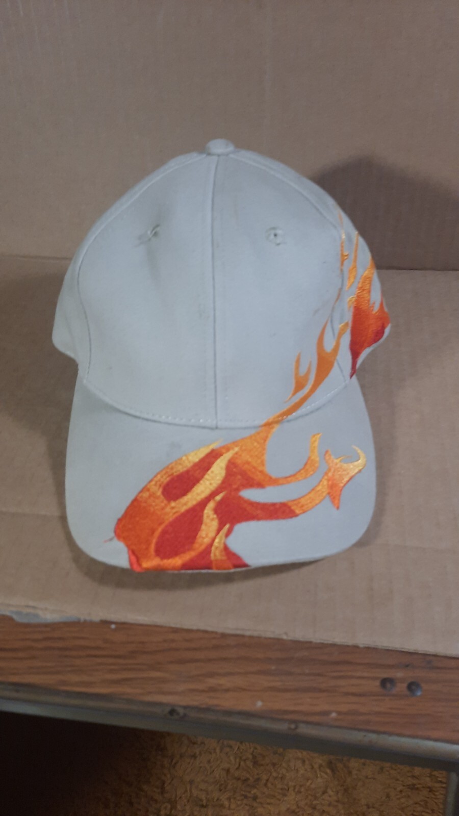 Flaming Beige Adjustable Adult Baseball Cap Hat | eBay