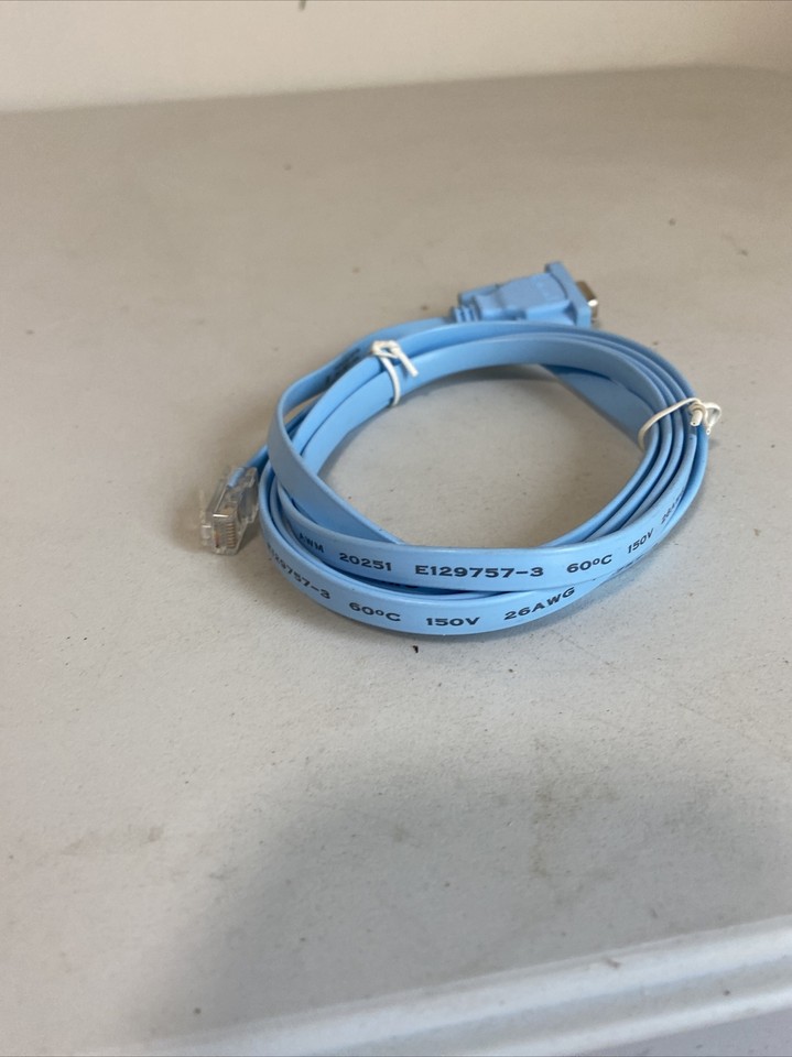 AWM 20251 E129757 Cisco Systems Console Cable (PVC) 60 C 150V 9 Pin ...