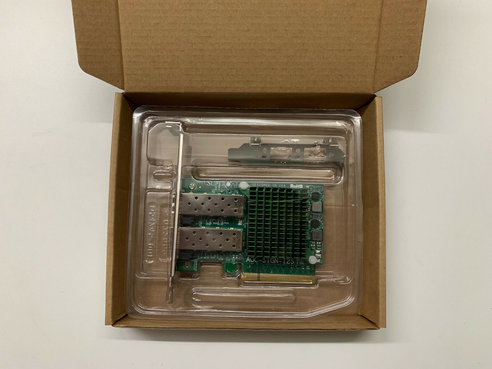 Supermicro AOC-STGN-i2S Dual SFP+ Intel 82599 10GbE Controller NIC Rev ...