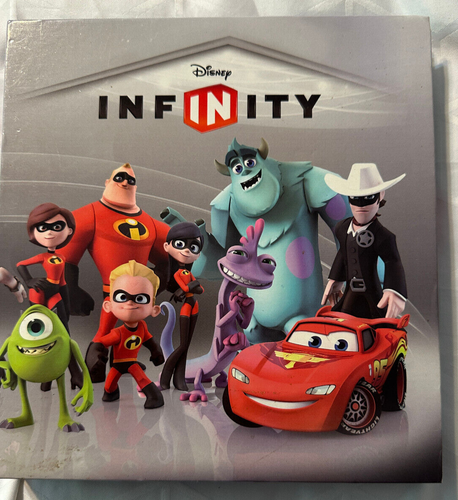 DISNEY INFINITY BOOK WITH 7 POWER DISCS ALICE RAPUNZEL STITCH MICKEY ...