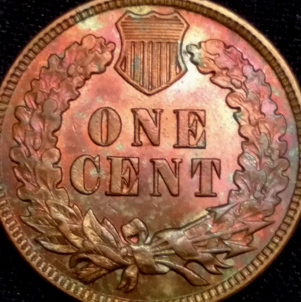 1909 Indian Head Penny Cent *KEY DATE* ~TONED~ Higher Grade/About ...