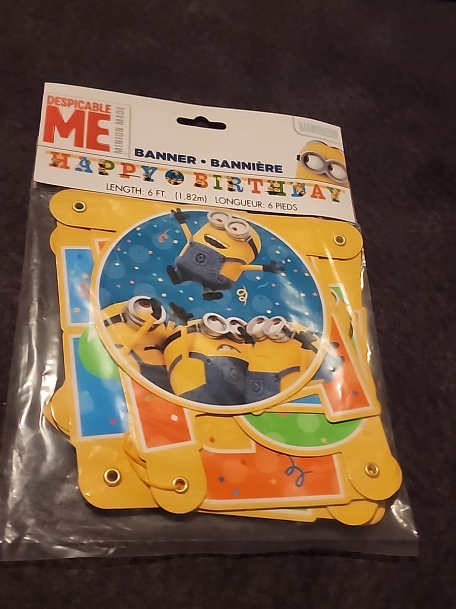 Despicable Me Birthday Banner