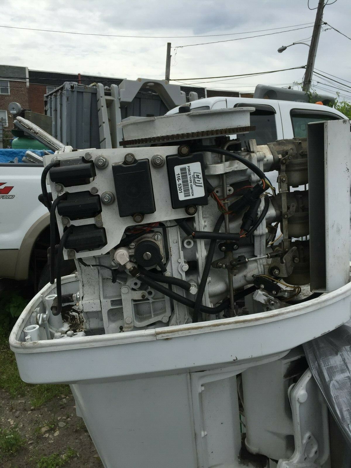 Good Used Force 85 HP 3-Cyl Carbureted 2-Stroke Outboard Motor | eBay