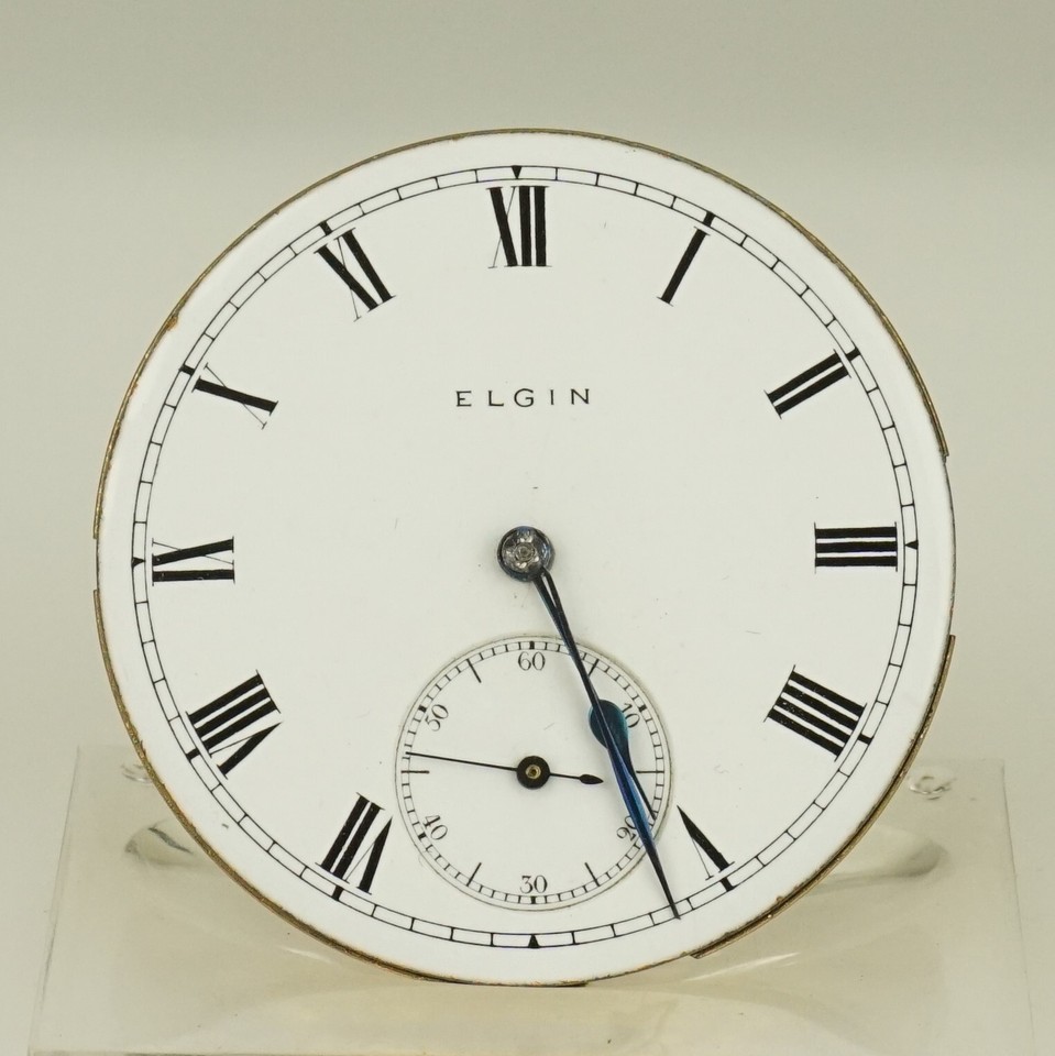 Rare! ELGIN Movement Pocket watch no repeater no fusee duplex ...