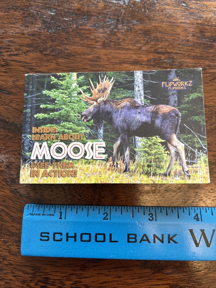 Moose Flipworkz Zooflipz American Flip Book | eBay