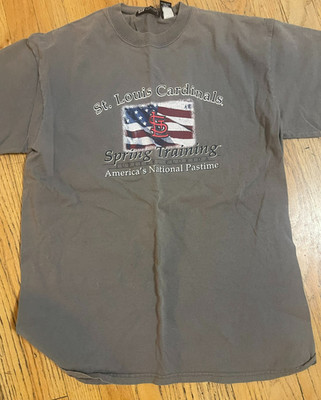 St Louis Cardinals Shirt Adult Large Gray Spring Training Florida Tee ...