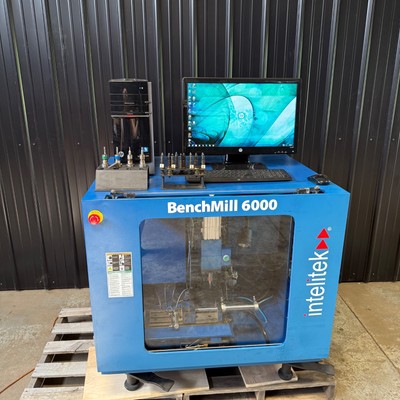 Intelitek Bench Mill 6000 CNC Machining Center w/ Computer & Software ...