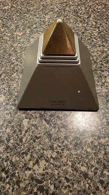 Seiko Vintage Pyramid Quartz Talking table alarm clock | eBay