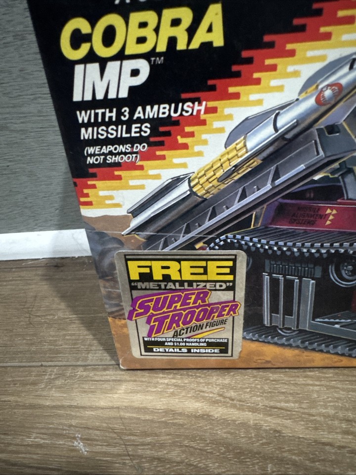 Gi Joe 1989 Hasbro Cobra IMP Vehicle Vintage Sealed Bag 6165 GI JOE | eBay