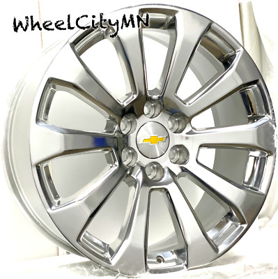 22" Polished OE 5922 Replica High Country Wheels fits 2023 Chevy ...
