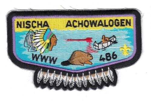 NISCHOA ACHOWALOGEN OA LODGE 486 BSA BEAVER 6.75IN JACKET PATCH FLAP ...