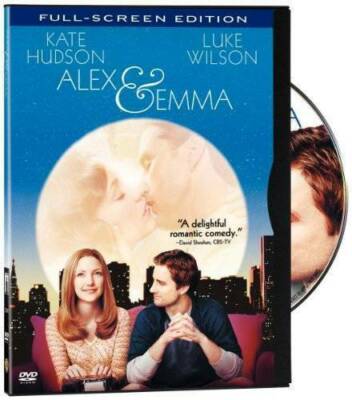 Alex and Emma (DVD, 2003, Standard) Kate Hudson WORLD SHIP AVAIL ...