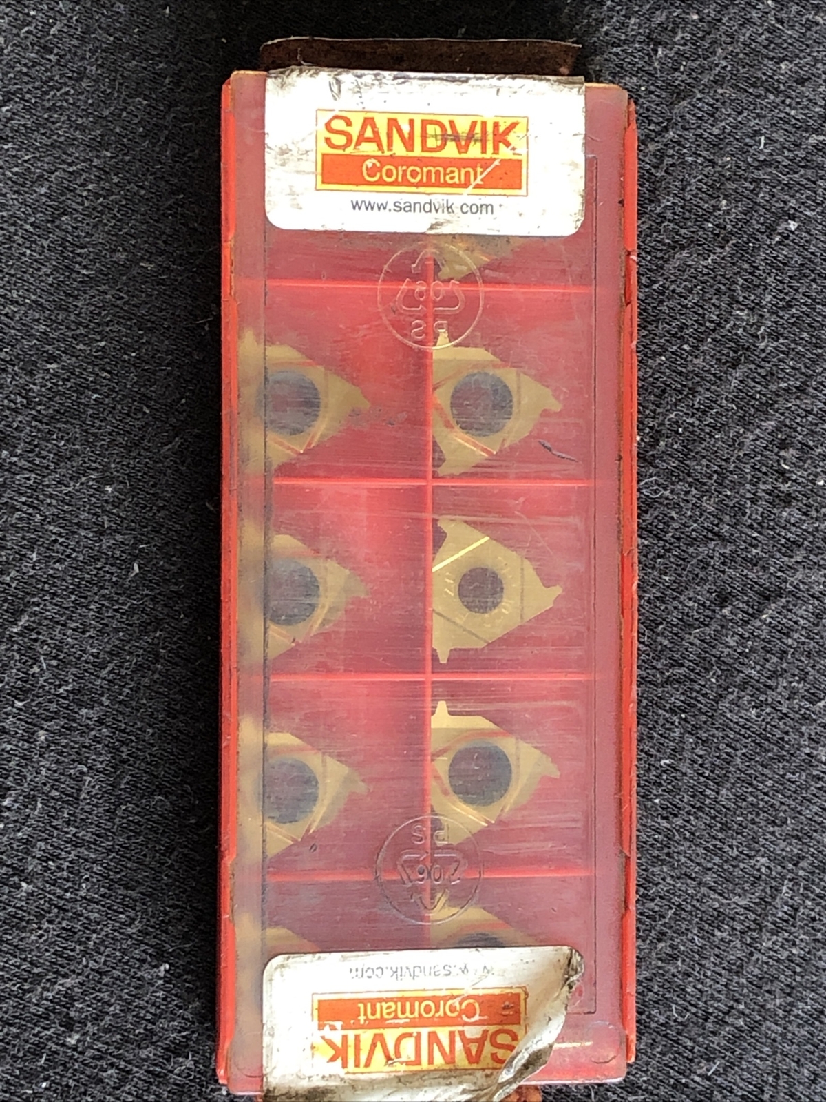 Qty. 9, Sandvik R166.0G-16TR01F200 1020 Carbide Threading Insert TP30 ...