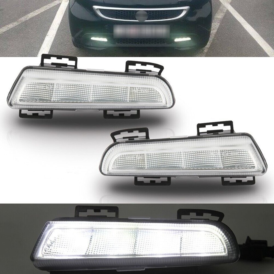 LED White DRL Daytime Running Light Fog Lamp For Smart Fortwo W451 2013 ...
