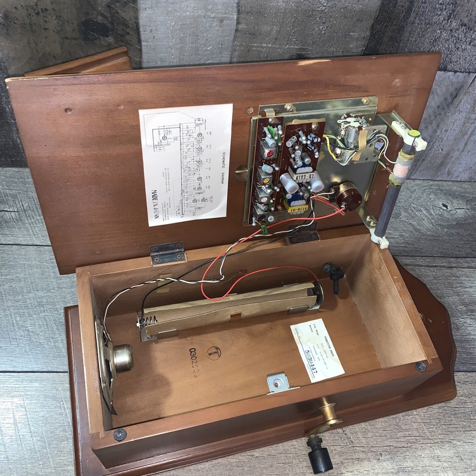 Vintage Antique Wood Phone Decorative 8 Transistor Radio Mid Century ...