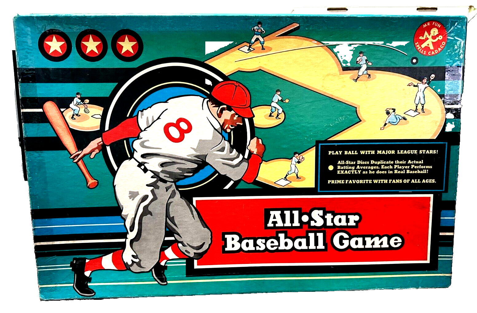 GAME SET: 1959 Cadaco All-Star Baseball (160 Discs: 1957 + 2023) Gond ...