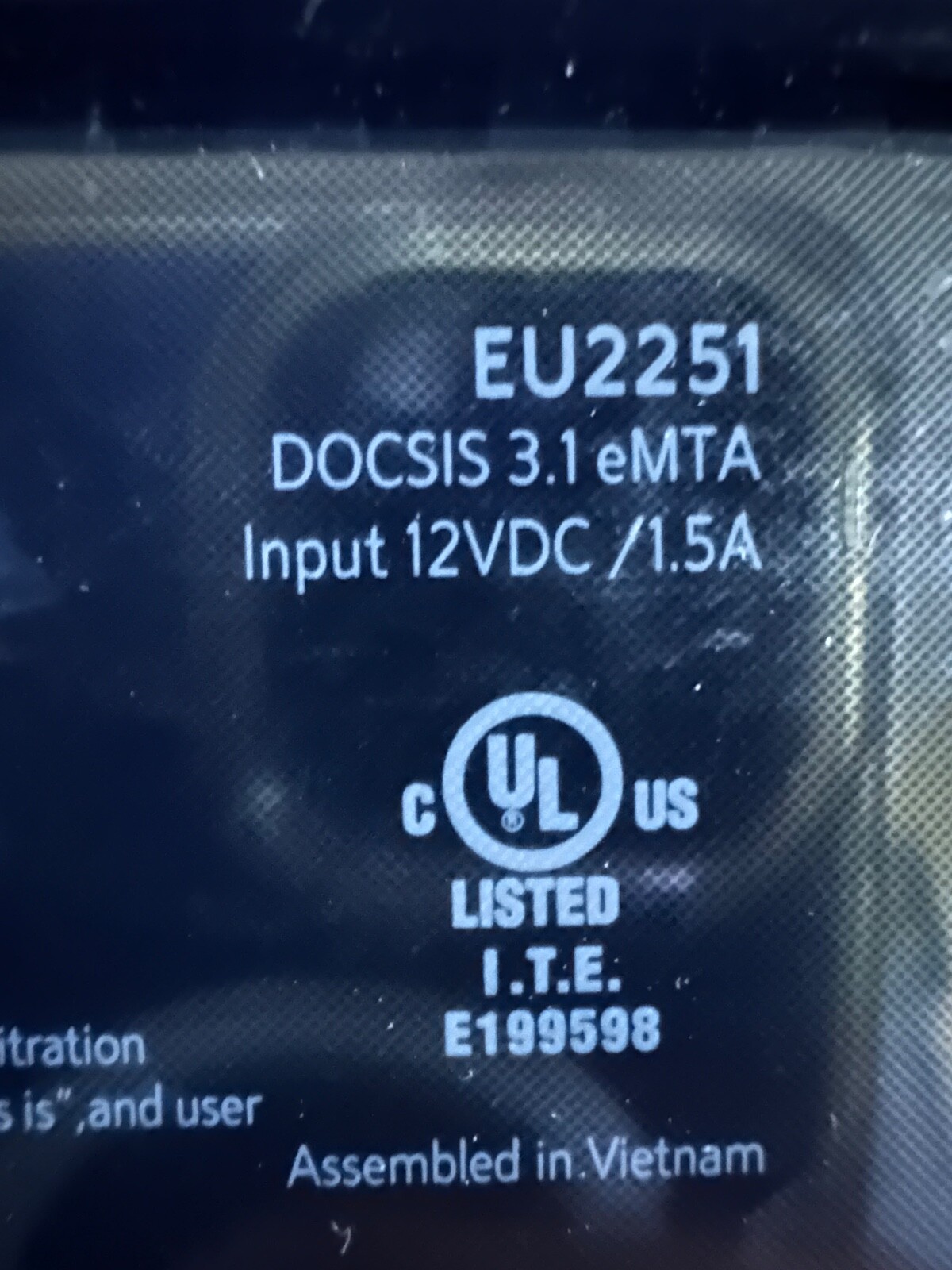 Spectrum EU2251 DOCSIS 3.1 EMTA Internet Cable Modem Pc20 for sale ...