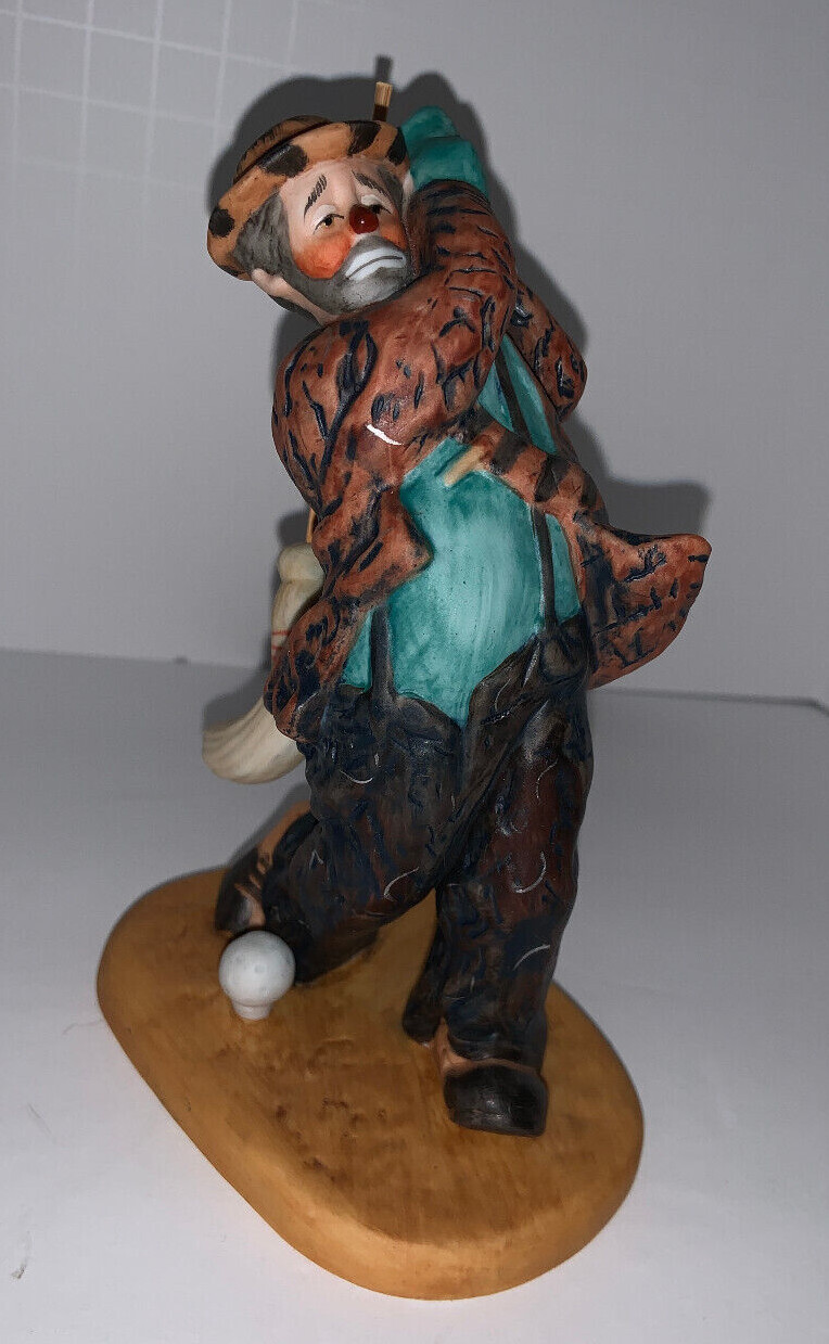 The Orig EMMETT KELLY CIRCUS Collection Clown with Broom Taking Golf ...