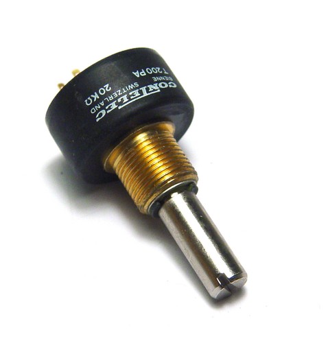 Contelec T200 PA Präzisions Draht-Potentiometer, 20k = 20.000 Ohm, 2W ...