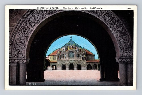 Stanford CA-California, Stanford University, Memorial Church, Vintage ...