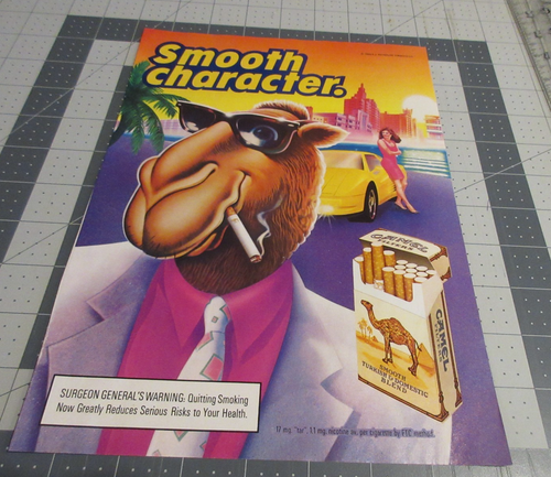 1989 Camel Cigarettes Joe Camel Smooth Character Print Ad | eBay