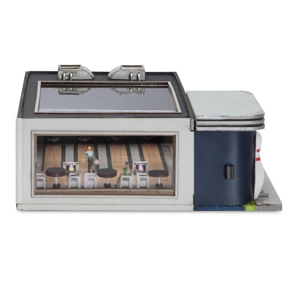 HO Scale Bowling Alley Lanes Building with LED Lights Interior Exterior ...
