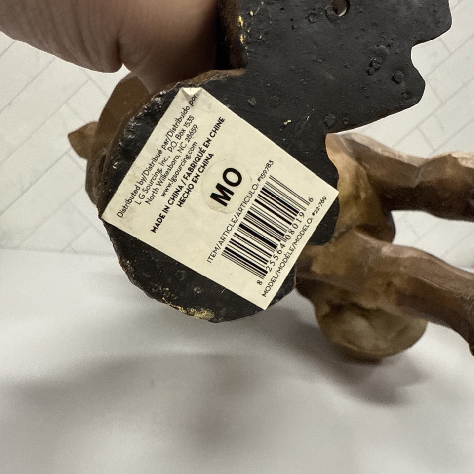 15" Resin Moose Statue XL Indoor/Outdoor Home Garden Figurine Lowes ...