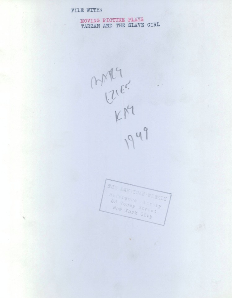 1949 Press Photo Leggy Actress Mary Ellen Kay in "Tarzan and the Slave ...