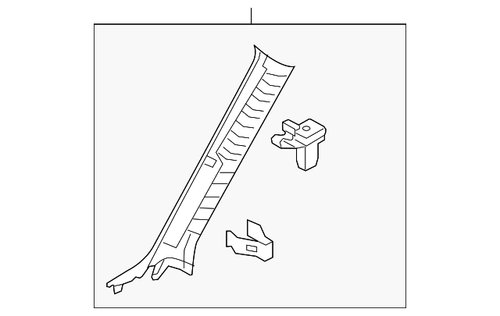 Genuine Mazda Windshield Pillar Trim KB7W-68-160E-75 | eBay