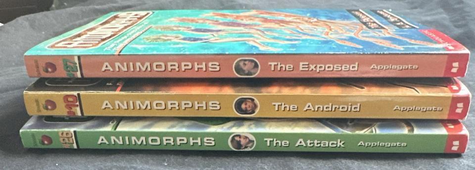 ANIMORPHS Book Lot The Exposed, The Attack, The Android, NEW ORIG OWN ...