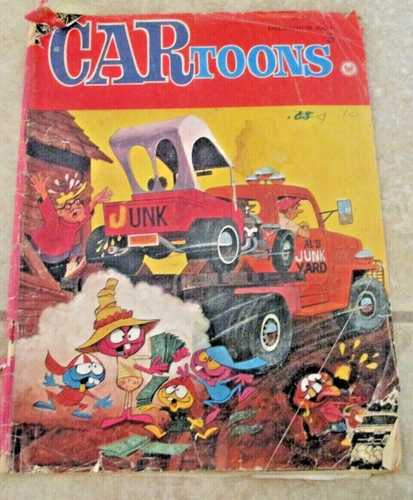 Vintage CARtoons Magazine Book Dec. 1968 Car Toons Al's Junk Yard Hot ...