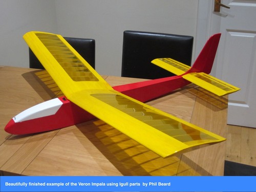 Impala by Veron ~ 52" RC Slope Soarer Glider ~ Laser-cut Balsa Wing RIB ...