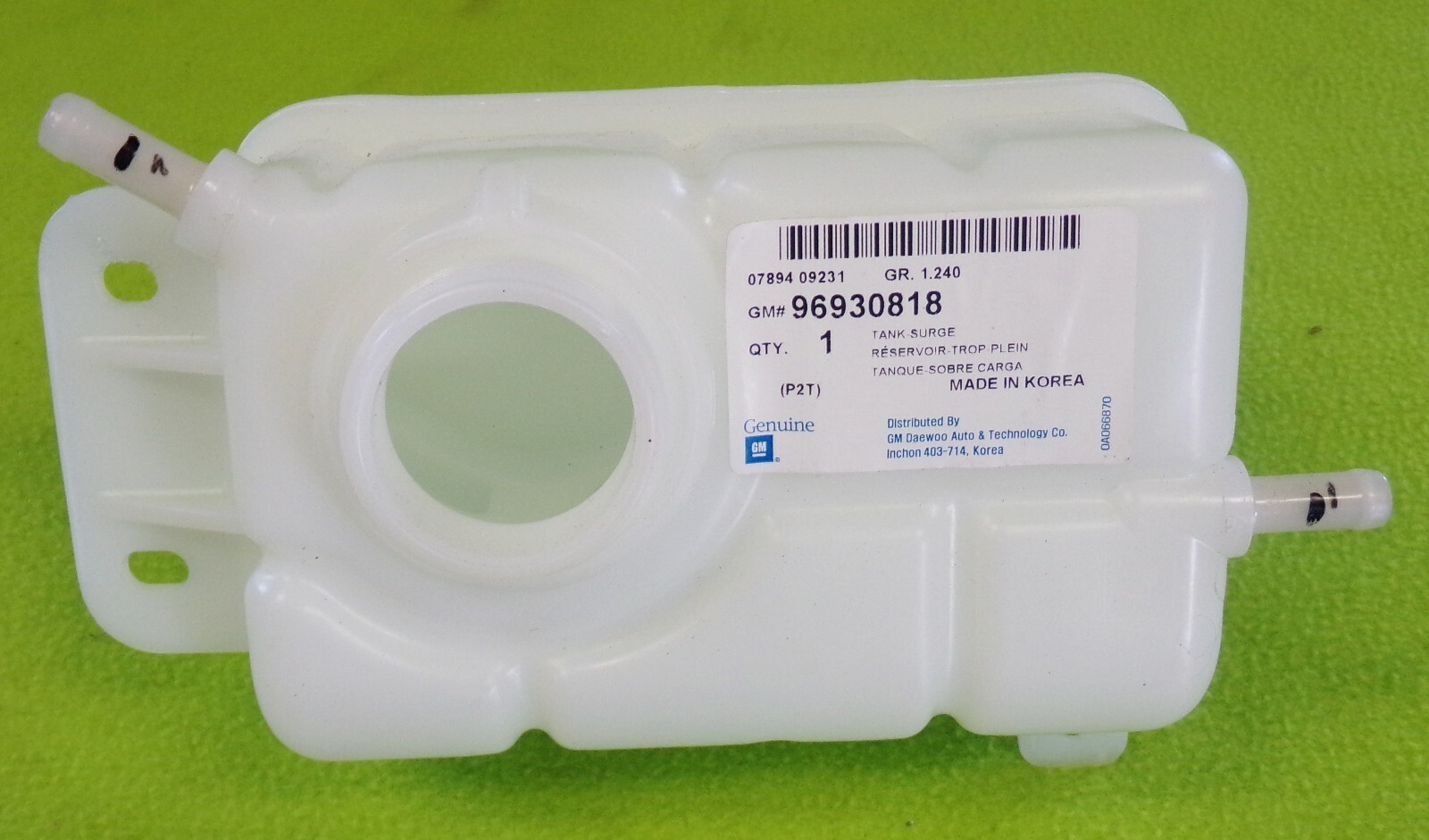 GM Oem-radiator Coolant Overflow Tank Recovery Bottle 96930818 for sale ...