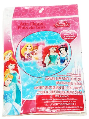 Disney Princess Swim Arm Floats - Rapunzel Snow White Ariel Belle For ...