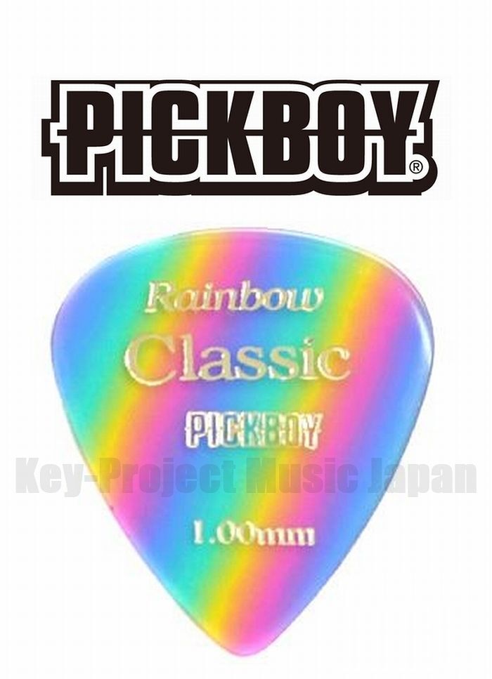 PICKBOY GP-21 Guitar Pick CLASSIC RAINBOW 1.00 mm x 6, 12, 24 Picks New ...