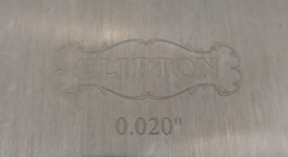 Clifton Tool Company 3x6" Thin (0.020" or .50mm) Rectangular Cabinet ...