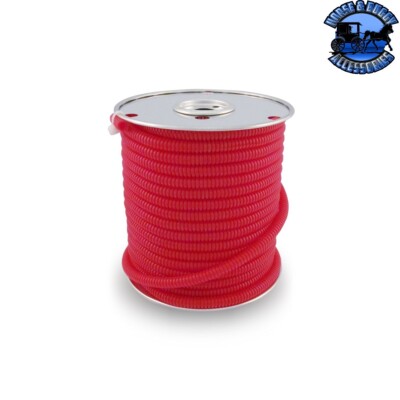 Heavy Split Loom Wire Covering, Protector–RED 1/2" 100 ft. Roll #TEC ...