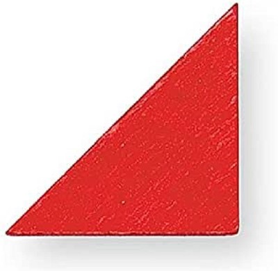 Wooden Toy Building Material Right Isosceles Triangle Red 24 Pieces LxB ...