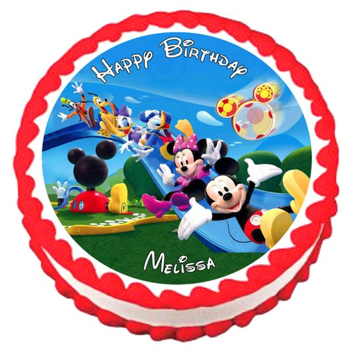 MICKEY MOUSE Edible Cake topper Party image decoration | eBay