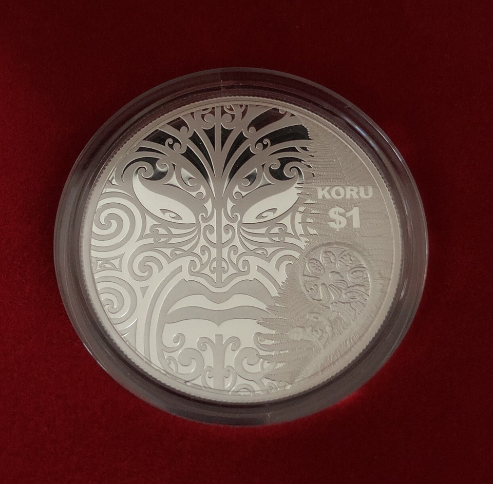 New Zealand - 2013 - 1 OZ Silver Proof Coin - Maori Art - Koru | eBay