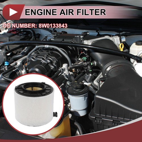 Car Engine Air Filter No.8W0133843 for Audi SQ5 3.0L 2018-2024 1 Pcs ...