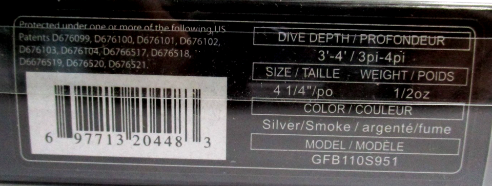 Koppers Live Target Bait Ball Series Jerkbait Silver Smoke Shiner 4 1/4 ...