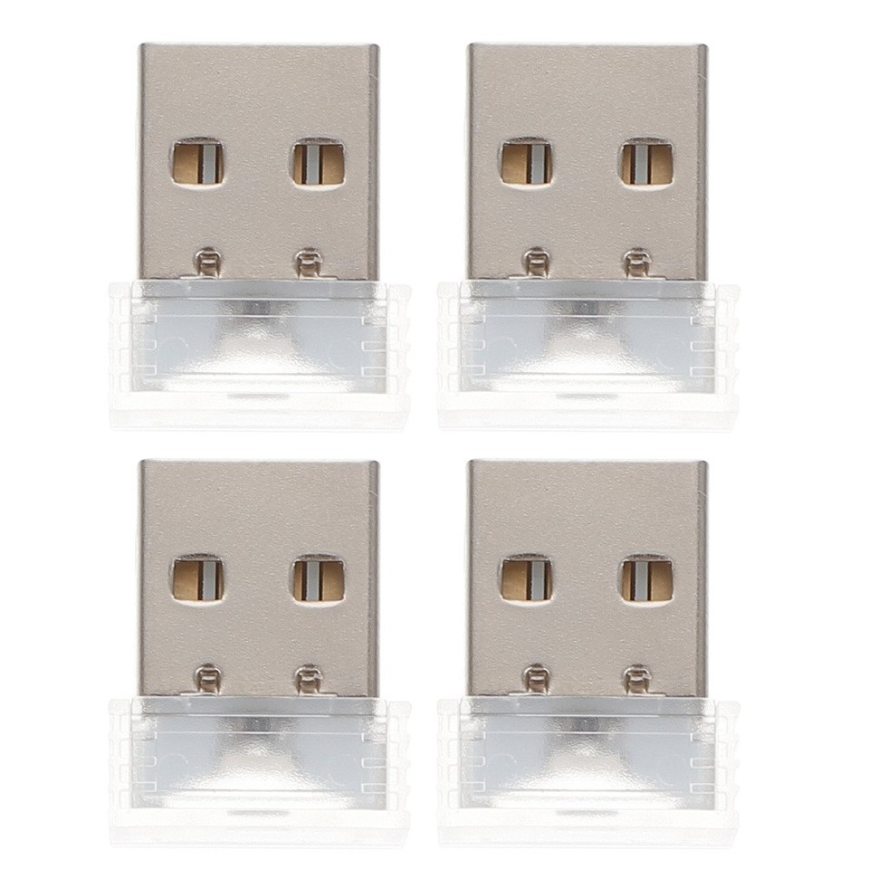 4 Pcs Usb Light Car Lights Illumination Vehicle Interior Lighting ...